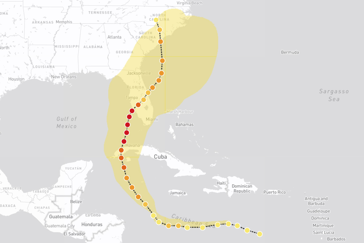 Hurricane Ian - Felt Map Gallery
